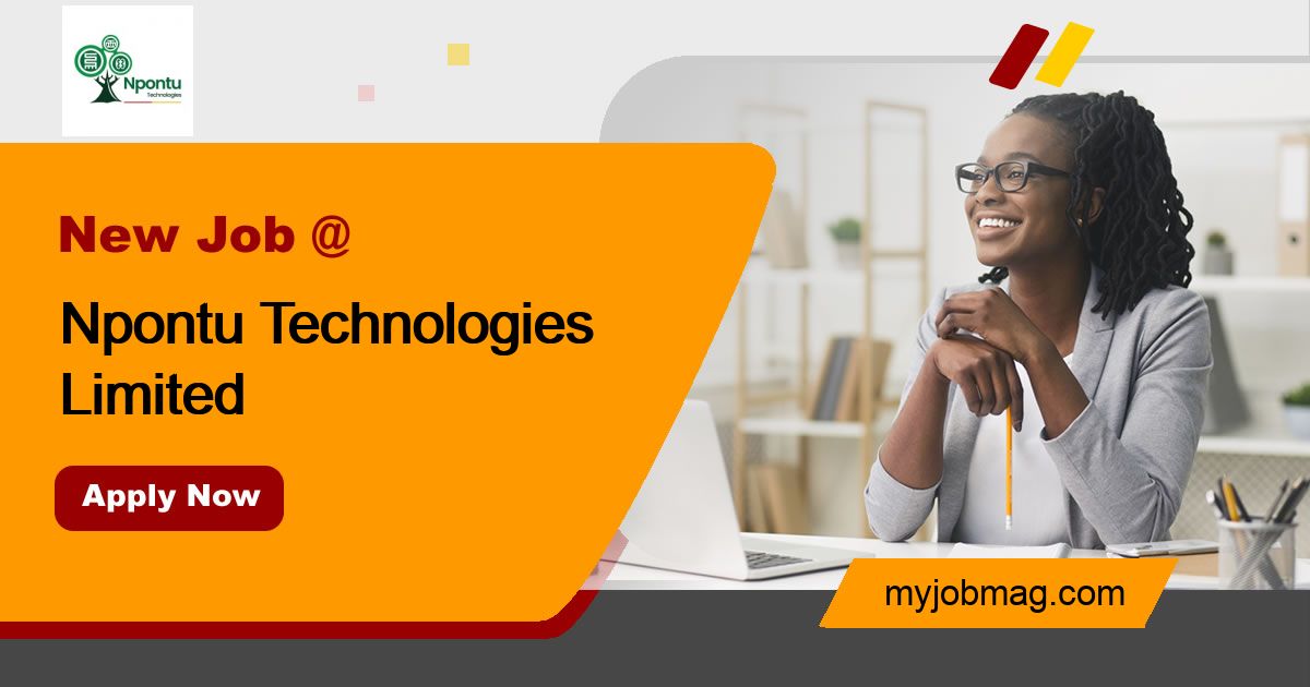 Project Manager at Npontu Technologies Limited April, 2023 | MyJobMag